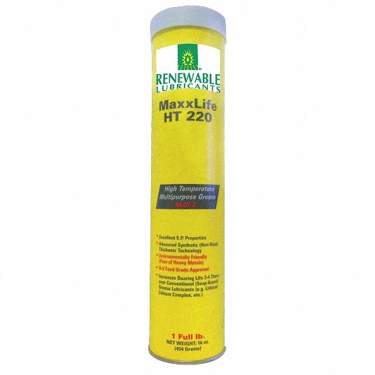 RENEWABLE LUBRICANTS, HT, 16 oz, High Temperature Grease - 21A494|89001 ...