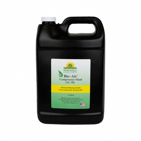 RENEWABLE LUBRICANTS, 1 gal, Can, Compressor Oil - 21A504|84203 - Grainger