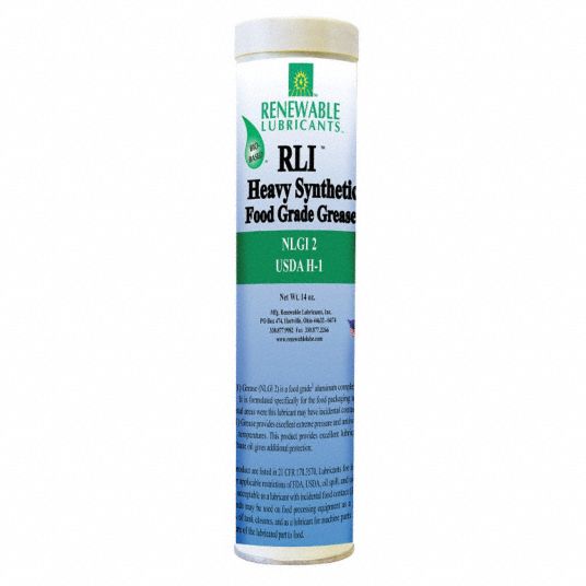 RENEWABLE LUBRICANTS, 14 oz, Cartridge, Extreme Pressure Grease ...