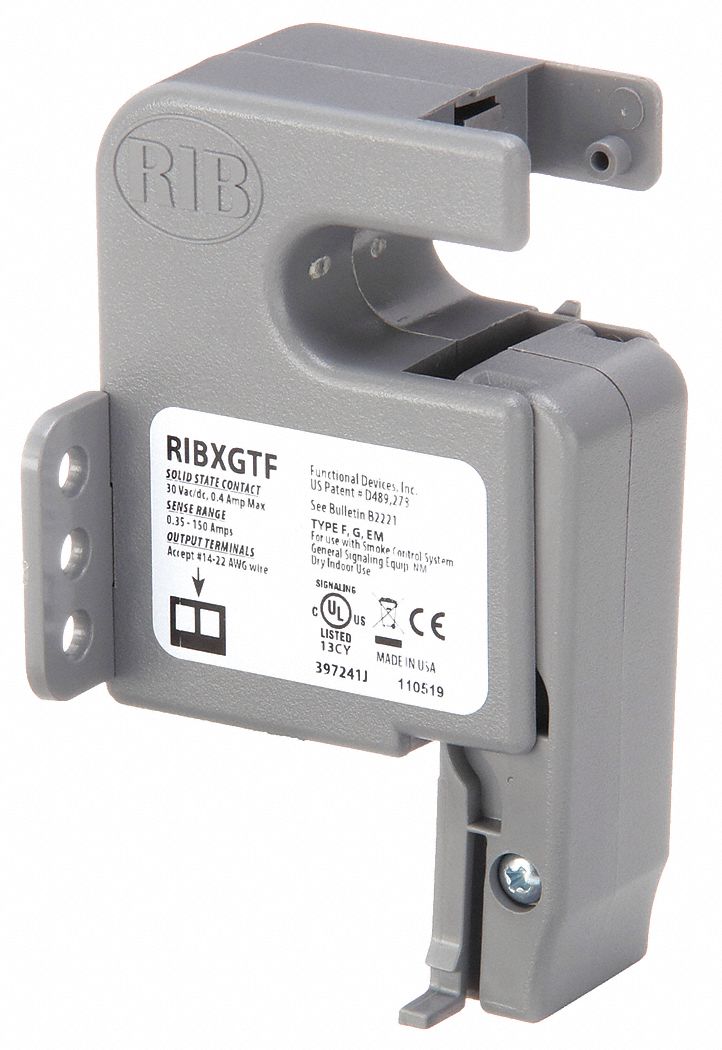 RIB, Surface Mounted, 0.4 A Current Rating, Current Sensor Relay ...