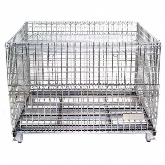 WORLDWIDE MATERIAL HANDLING Collapsible Bulk Container - 21D077|W-5 ...