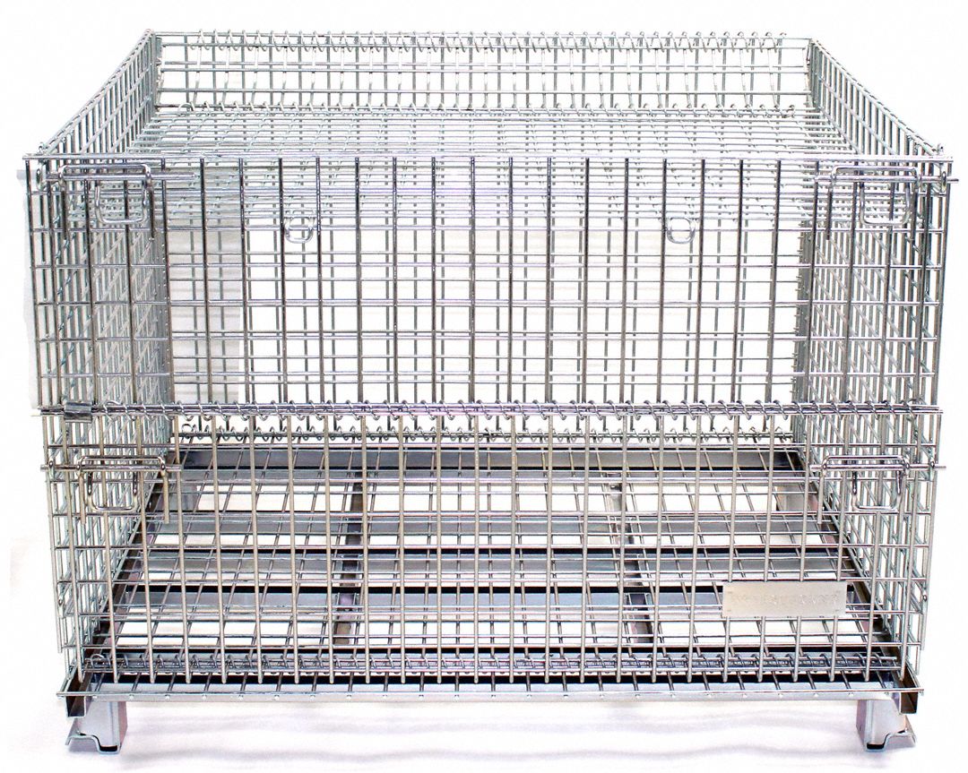 WORLDWIDE MATERIAL HANDLING Collapsible Bulk Container - 21D077|W-5 ...