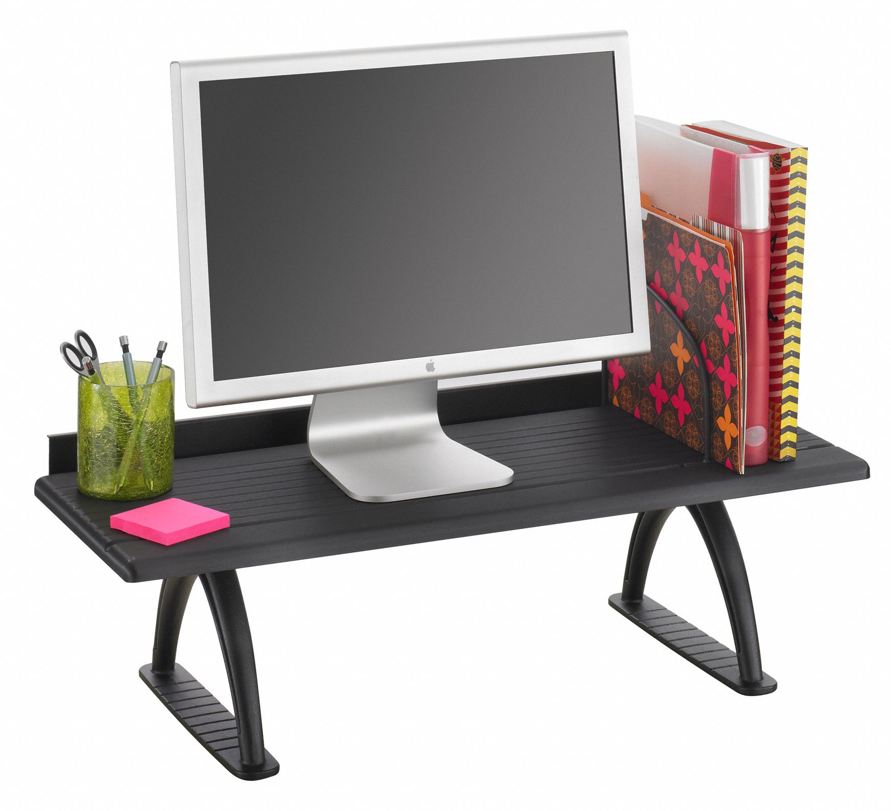 SAFCO Desk Riser, Black, 30 In - 21D142|3602BL - Grainger