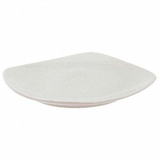 CRESTWARE, Alpine, Alpine White, Square Plate - 21D222|ALSQ8 - Grainger