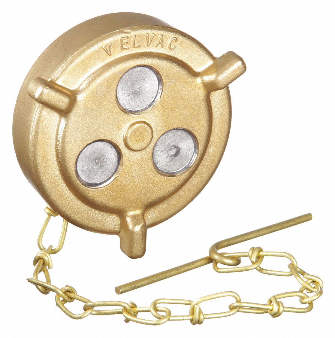 Threaded with Chain and Cross Bar, 2 5/16 in Neck Dia, Fuel Cap ...