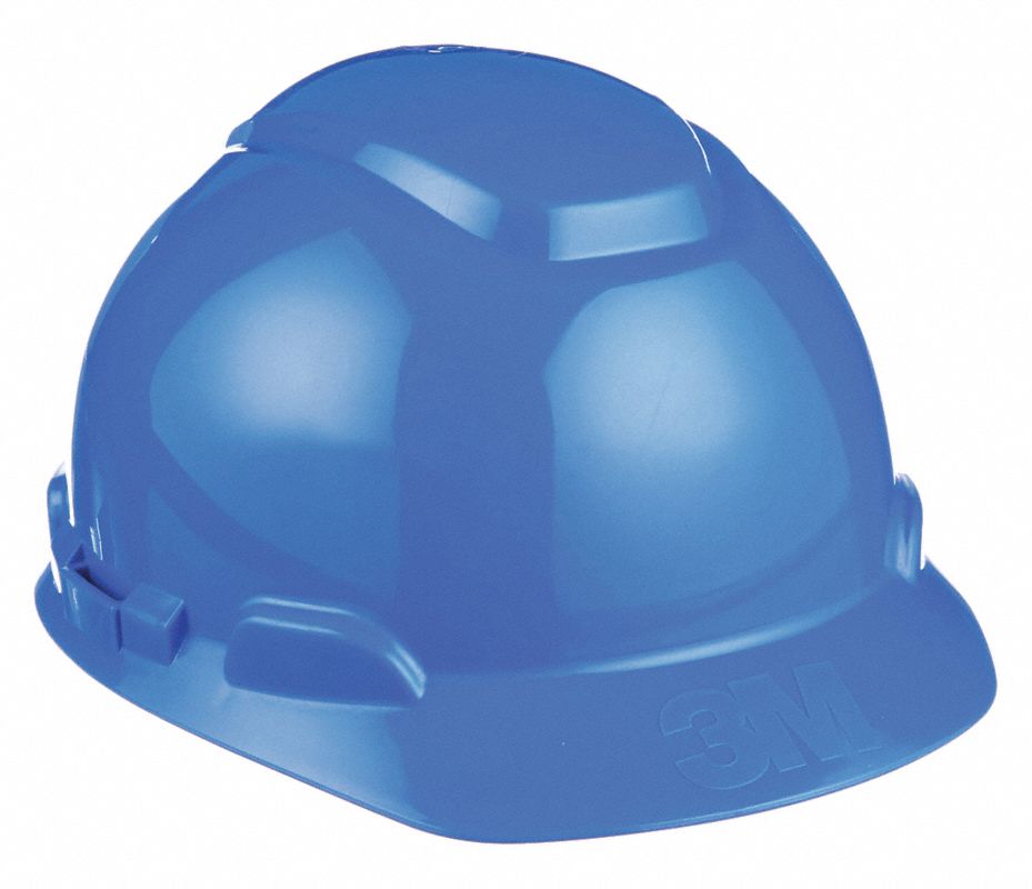 3M Casco de Seguridad, Tipo 1, Clase E, Visera, 4, Azul, Pasador ...