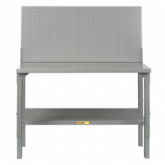 LITTLE GIANT, Adj Ht, Steel, Workbench with Panel - 21E634|WA-2860-PB ...