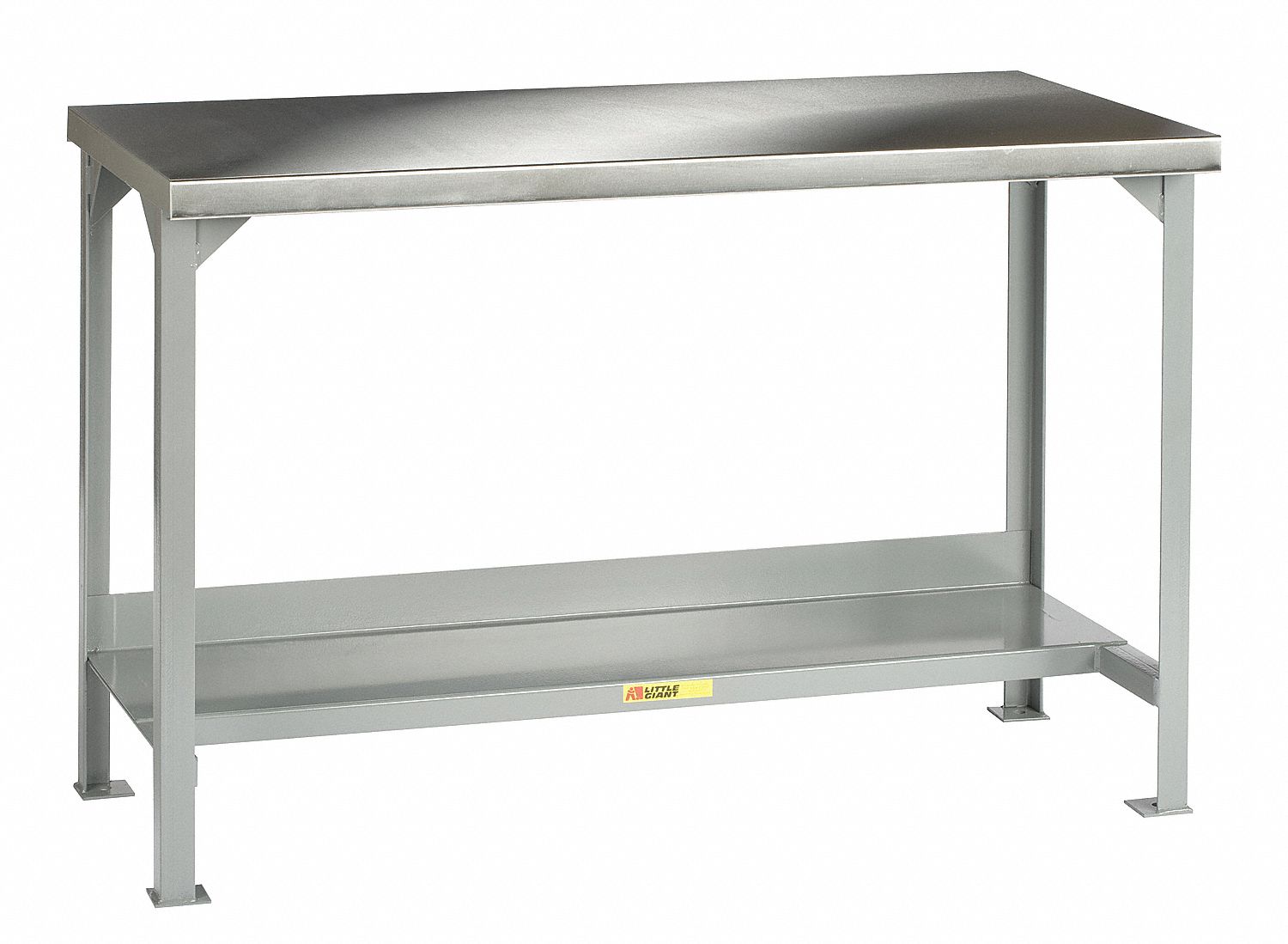 LITTLE GIANT, Fixed Ht, Stainless Steel, Workbench - 21E716|WSS2-3060 ...