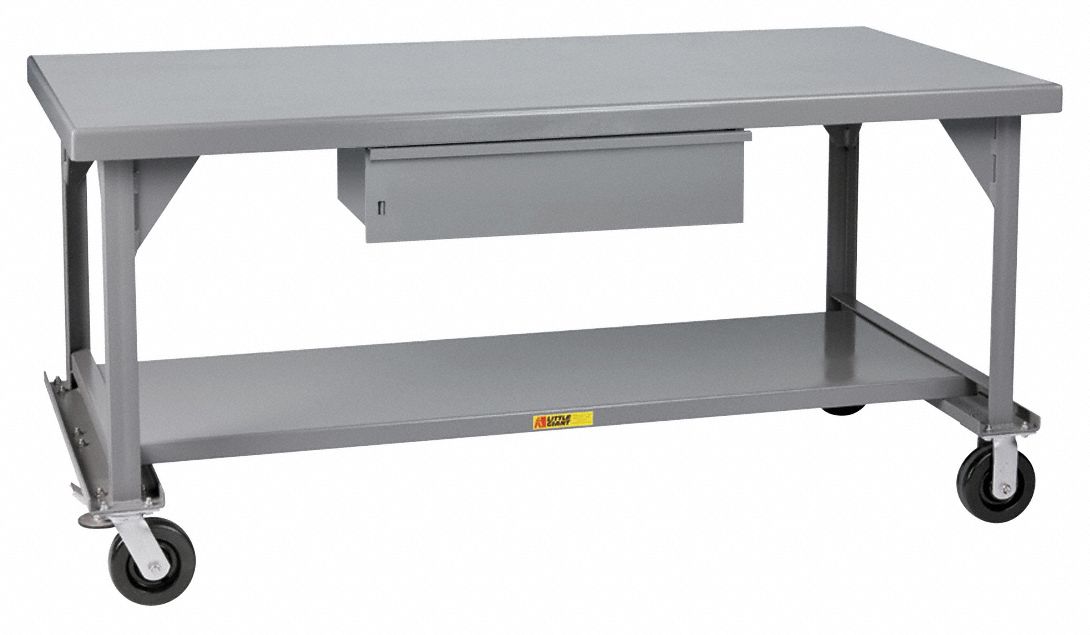 LITTLE GIANT, Fixed Ht, Steel, Workbench - 21E724|WW3660-HD-6PHFL ...