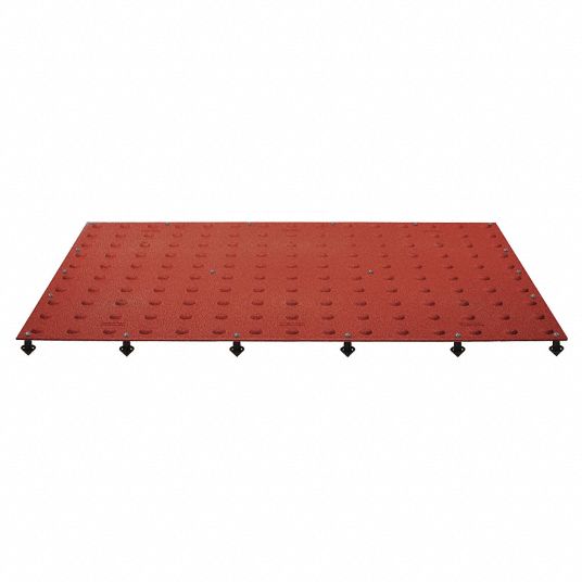 TUFTILE, Proprietary UV Resistant Thermo-Polymer, Red, ADA Warning Pad ...