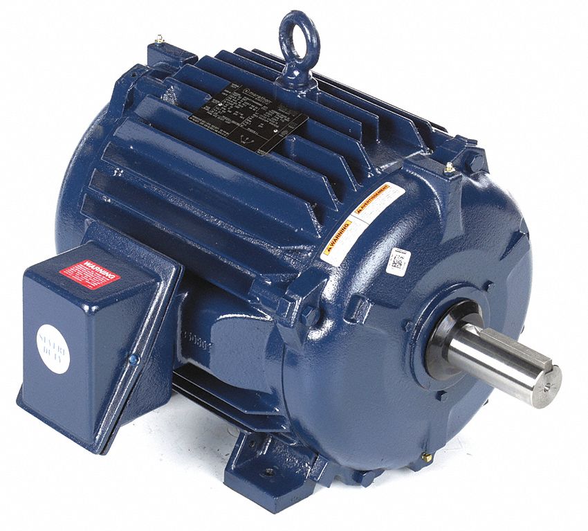 Kiln Motor, 10 HP, 3-Phase, Max. Ambient Temp. 90°C, 880, Voltage 460 ...
