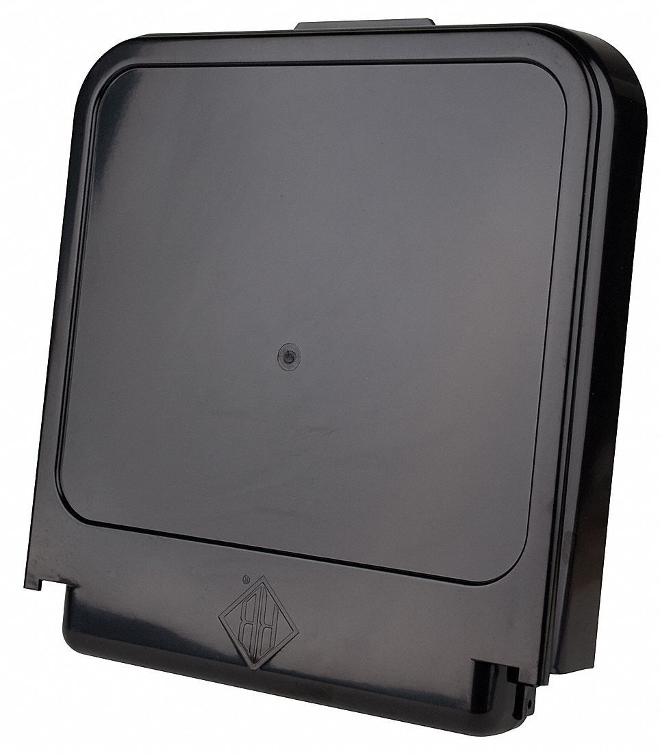 R&B WIRE PRODUCTS INC., Black, 18 1/2 in Overall Lg, Hamper Cart Lid ...