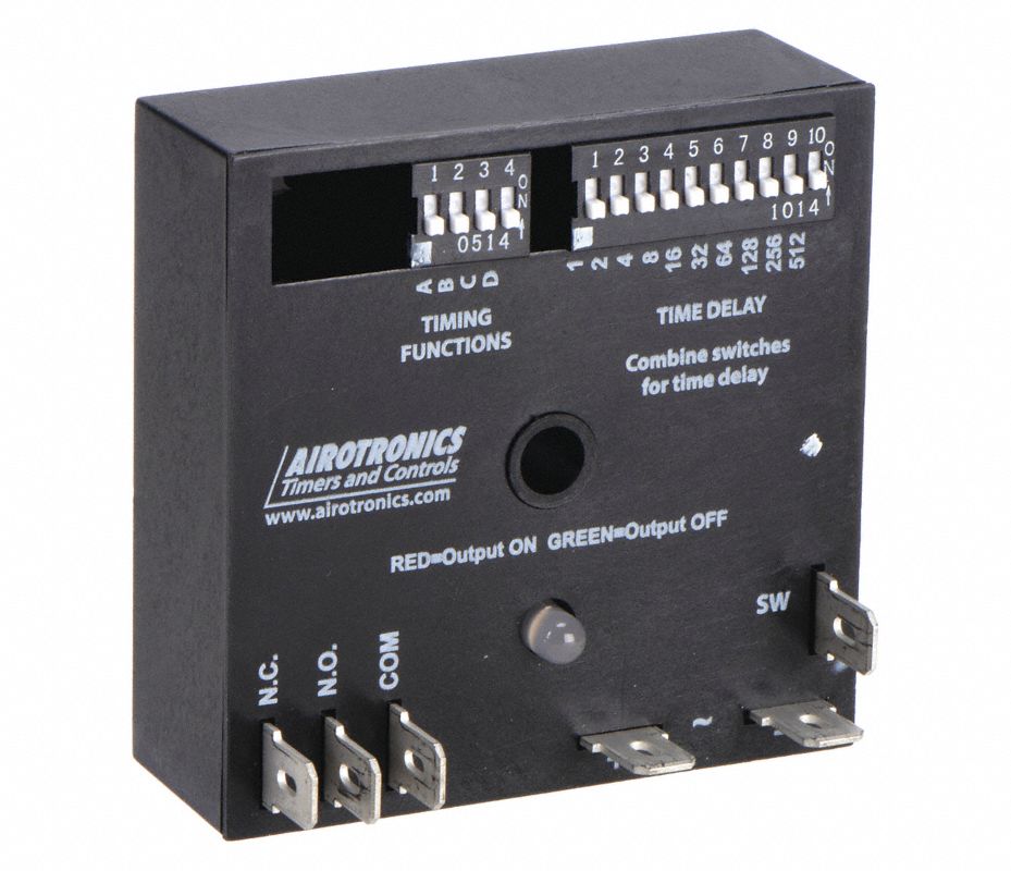 AIROTRONICS Relevador Temporizador Encapsulado, Voltaje de Bobina ...