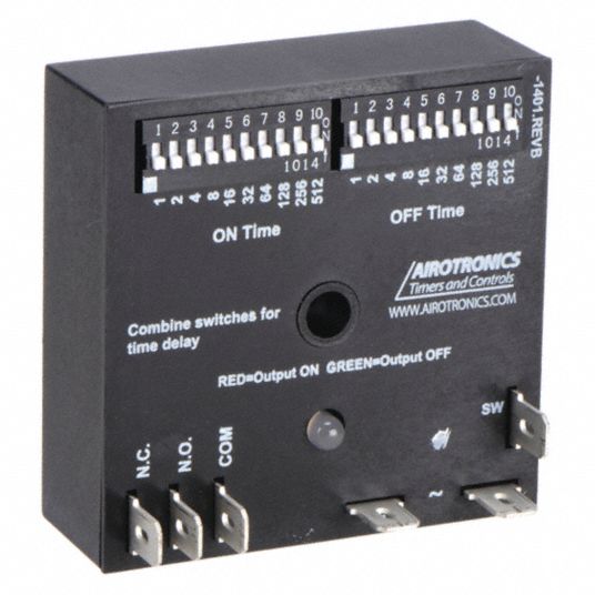 AIROTRONICS, Surface Relay Mounting, 24V AC, Single Function ...