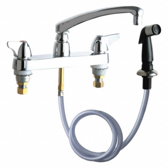 CHICAGO FAUCETS, 2.2 gpm Flow Rate, Hot And Cold Water Sink Faucet ...