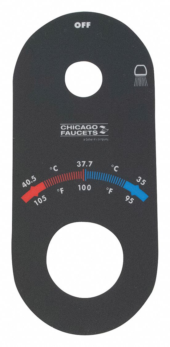 CHICAGO FAUCETS, (1) Decal, Index Decal - 21FK80|2500-020JKNF - Grainger