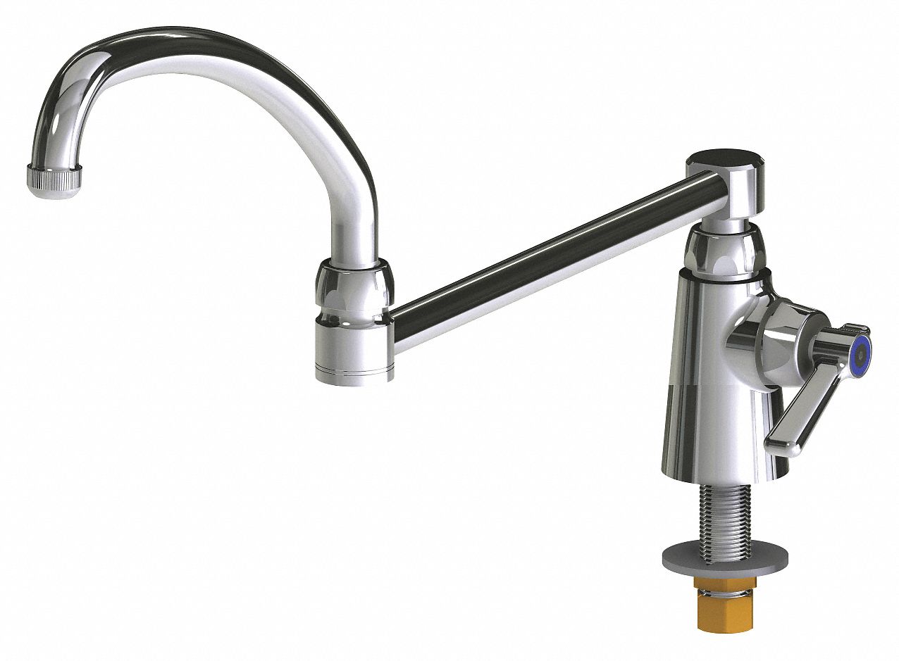 CHICAGO FAUCETS, 7 gpm Flow Rate, Single Supply Sink Faucet - 21FM91 ...