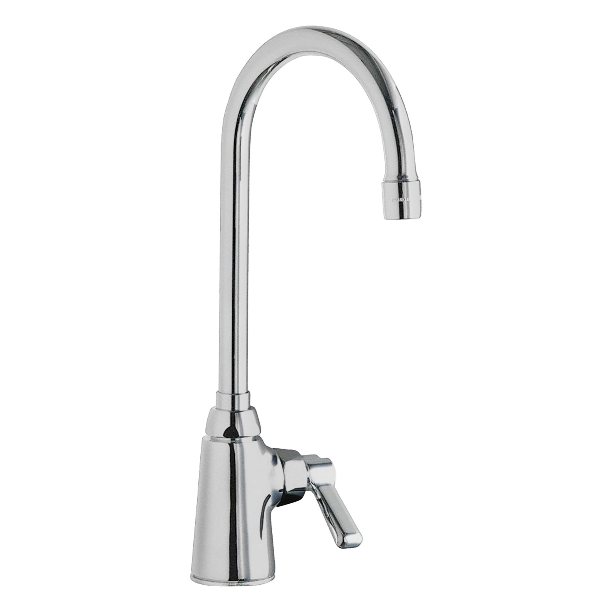 CHICAGO FAUCETS, 350, Cast Brass, Gooseneck Kitchen Faucet - 5UTT4|350 ...