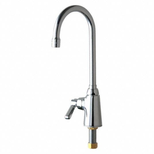 CHICAGO FAUCETS, 1.5 gpm Flow Rate, Single Supply Sink Faucet With Left ...