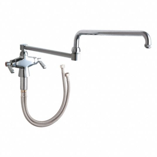 CHICAGO FAUCETS, 12 gpm Flow Rate, Hot And Cold Water Mixing Sink ...