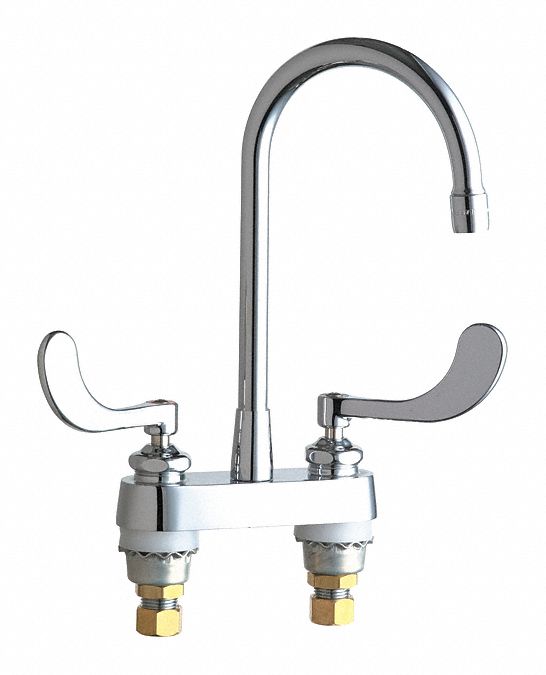 CHICAGO FAUCETS, 2.2 gpm Flow Rate, Bathroom Faucet - 21GE47|895 ...
