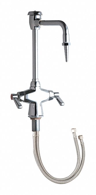 CHICAGO FAUCETS, 2 Handles, Lever, Hot And Cold Water Mixing Faucet ...