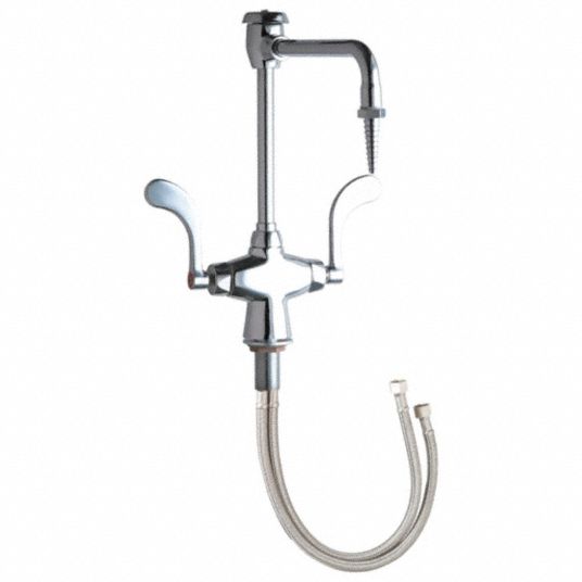 CHICAGO FAUCETS, 4 gpm Flow Rate, Laboratory Sink Faucet - 21GG52|930 ...