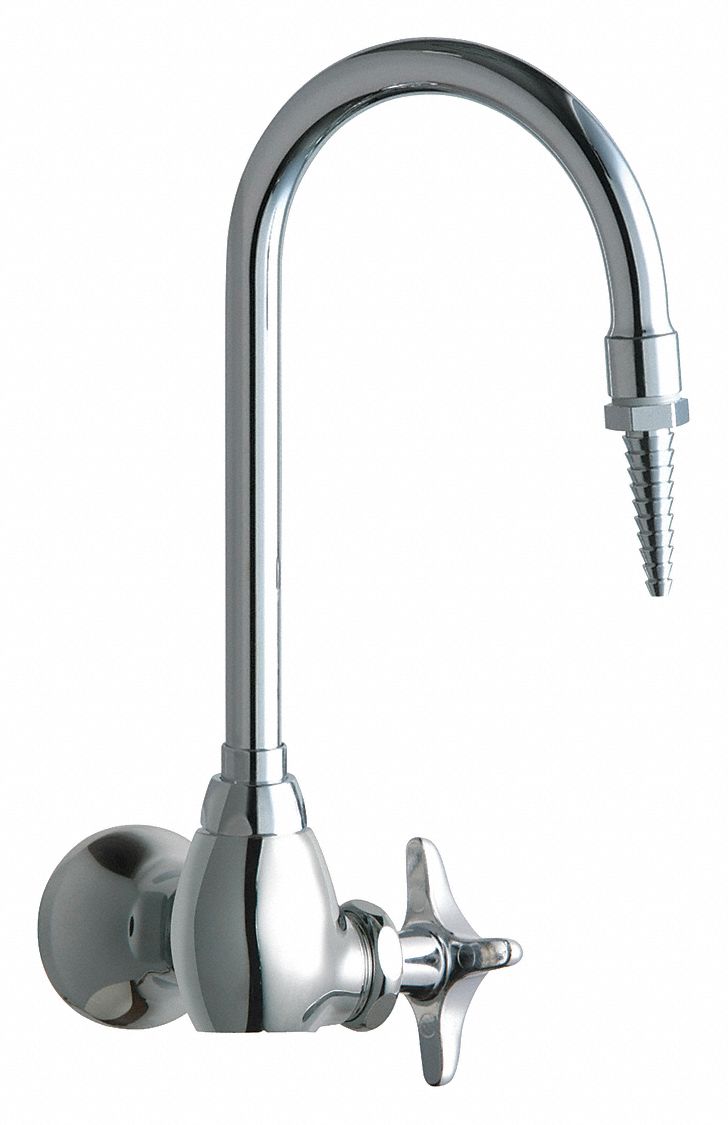 CHICAGO FAUCETS, 4 gpm Flow Rate, Single Inlet Cold Water Faucet ...