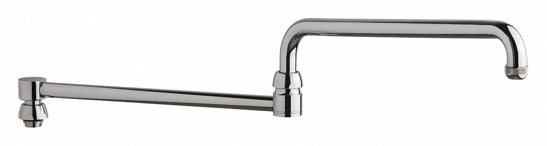 CHICAGO FAUCETS, Spout, Double-Joint, Spout - 21GK40|DJ26JKABCP - Grainger