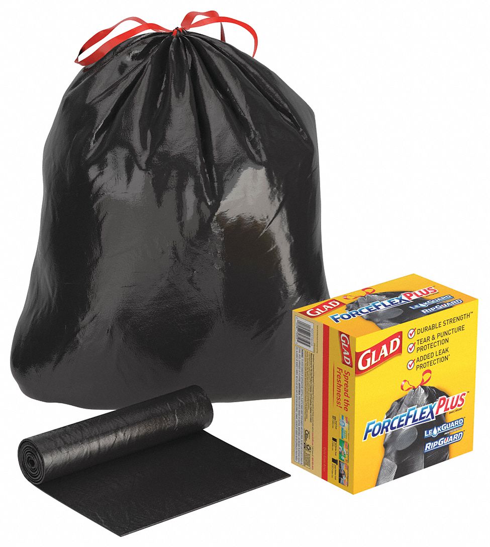 GLAD, LLDPE, Heavy Duty, Trash Bags - 21GP17|70359 - Grainger