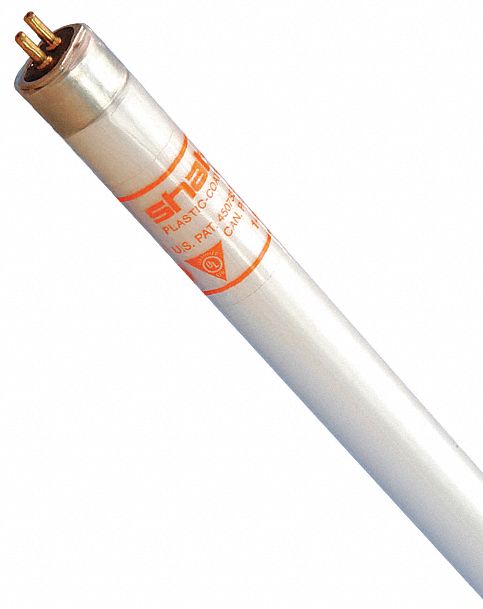 SHAT-R-SHIELD, 4 ft Nominal Lg, T5, Linear Fluorescent Bulb - 54YG46 ...