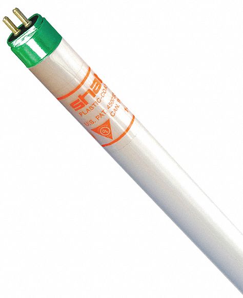 SHAT-R-SHIELD Linear Fluorescent Bulb: 4 ft Nominal Lg, T5, Miniature Bi-Pin (G5), 49W LFL ...