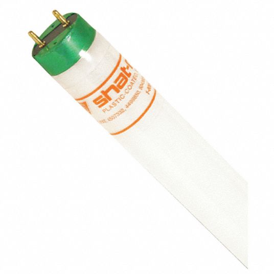 SHAT-R-SHIELD Linear Fluorescent Bulb: 4 ft Nominal Lg, T8, Medium Bi ...