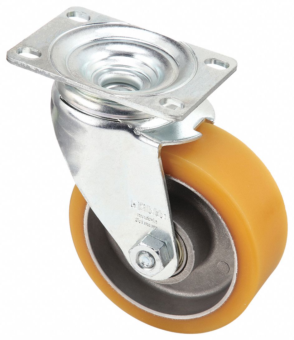 APPROVED VENDOR Rueda c/Placa,400lb. Carga,3-15/16"diá. - Ruedas con ...