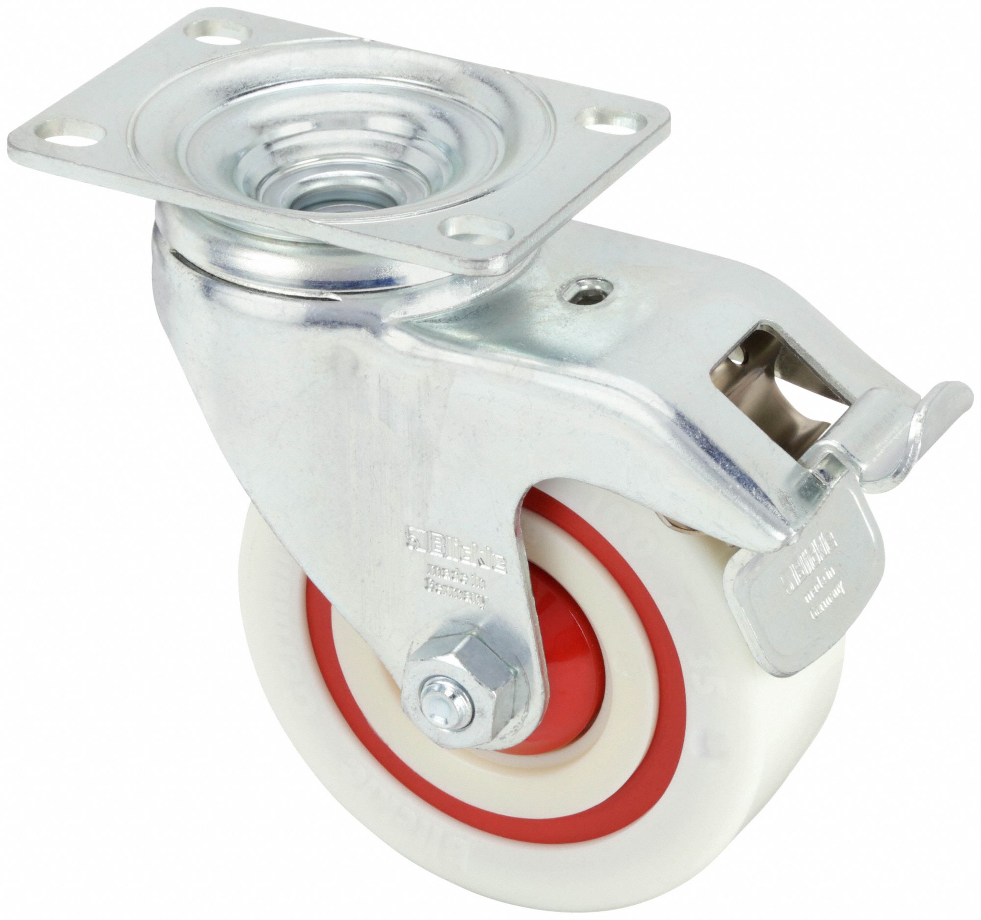 Swivel, Total Lock, Plate Caster - 21HK21|L-POW 100KF-12-FI - Grainger