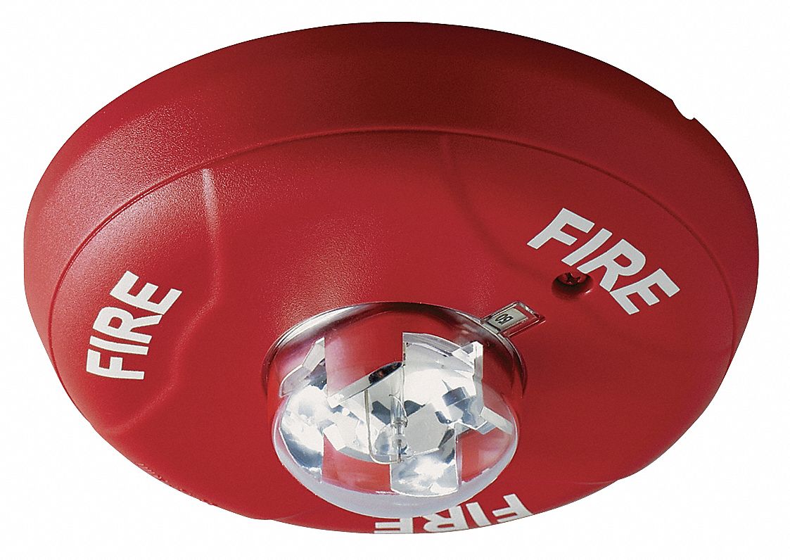 Ceiling Strobe,Standard Candela,Red - Grainger