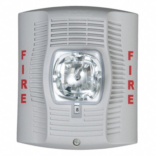 SYSTEM SENSOR Speaker Strobe, Wall, Std Candela, White - 21HN41|SPSW ...