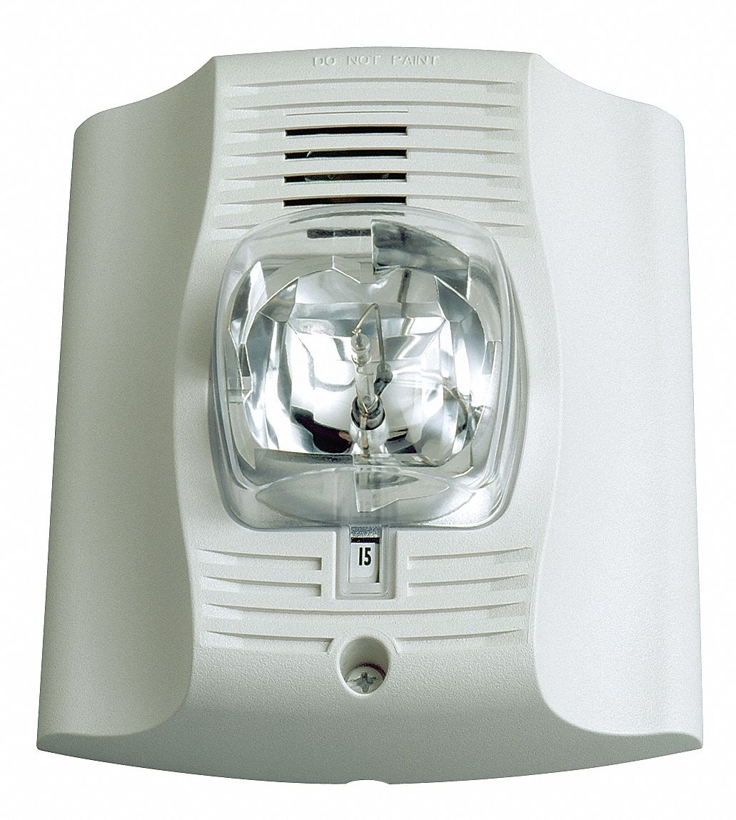 Wall Chime Strobe,White - Grainger