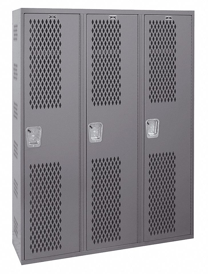 HALLOWELL WELDED VENTED LOCKER 1-TIER 3-WIDE - Box and Wardrobe Lockers ...
