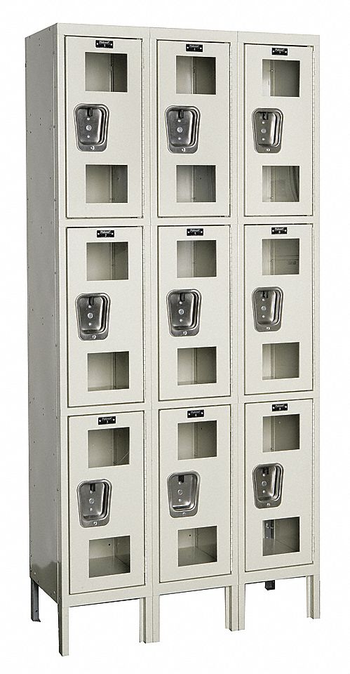 HALLOWELL SAFETYVIEW LOCKER 3TIER 3WIDE KD - Box and Wardrobe Lockers ...