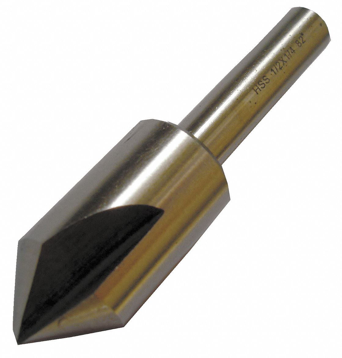 WESTWARD Countersink: 1/2 in Body Dia., 1/4 in Shank Dia., Bright ...