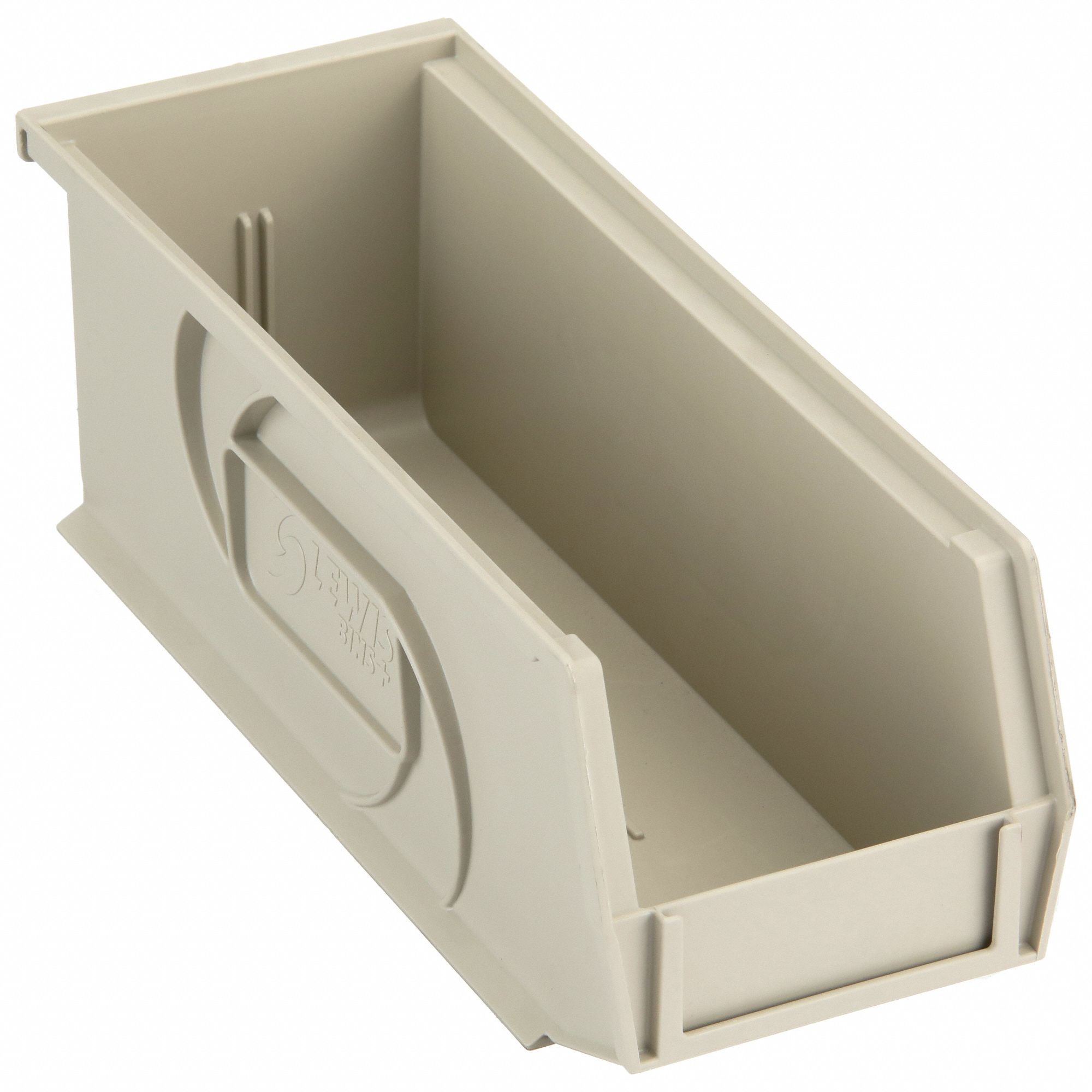 LEWISBINS, 4 1/8 in x 10 7/8 in x 4 in, Beige, Hang and Stack Bin ...