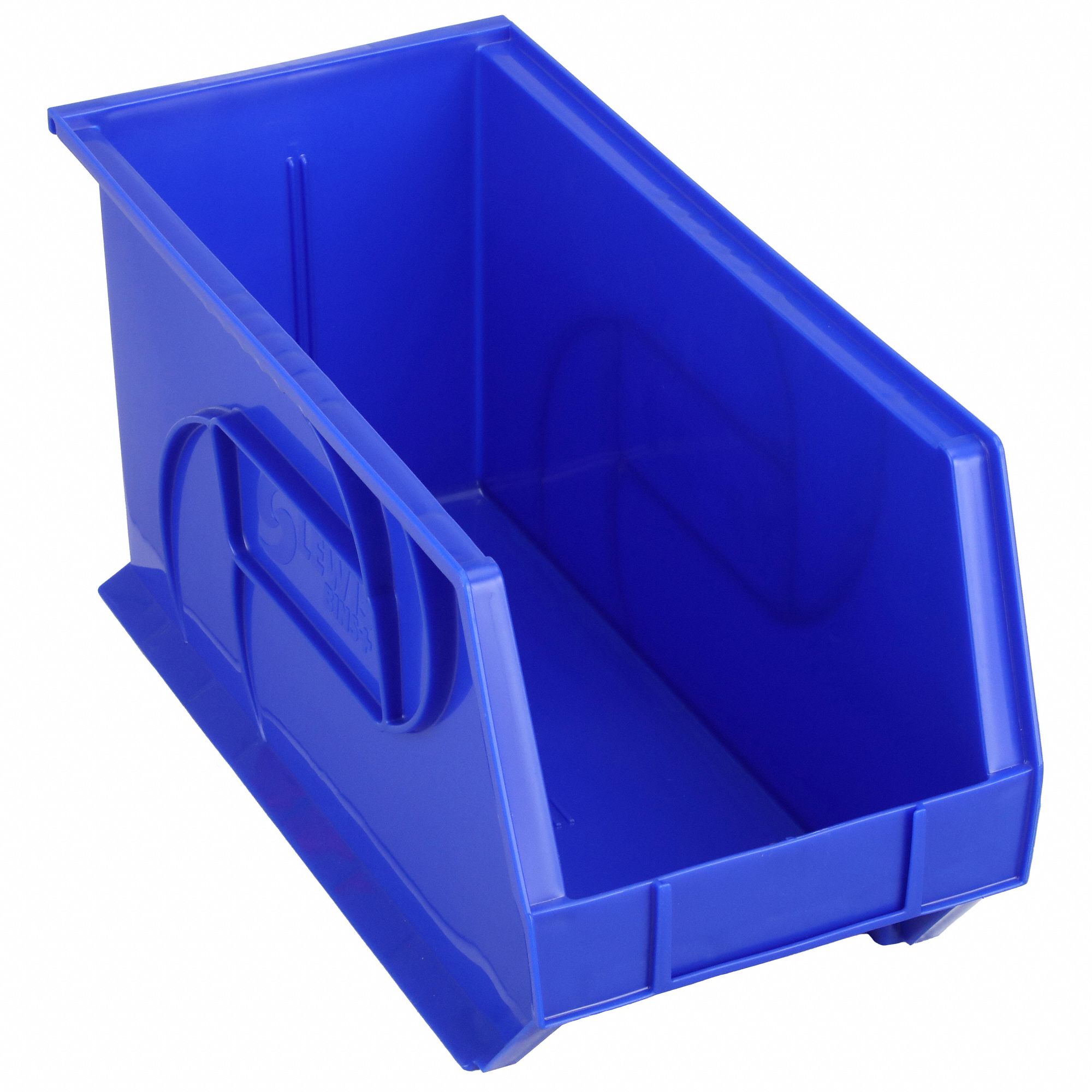 LEWISBINS, 8 1/4 in x 18 in x 9 in, Blue, Hang and Stack Bin - 21P594 ...