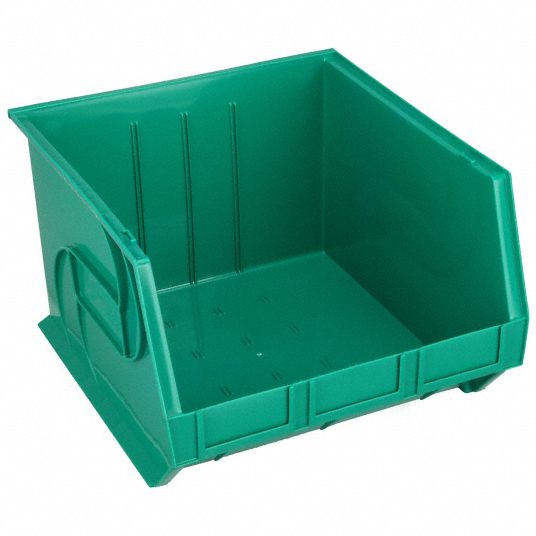 LEWISBINS, 16 1/2 in x 18 in x 11 in, Green, Hang and Stack Bin ...