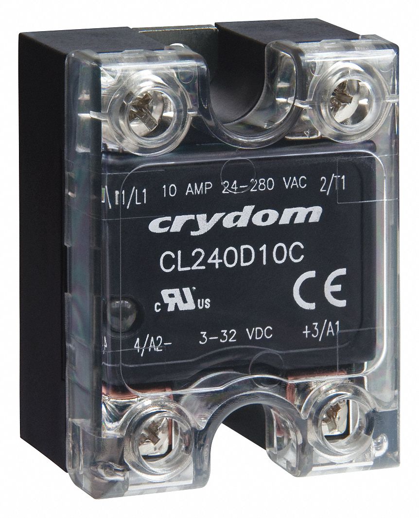 CRYDOM, Surface Mounted, 10 A Max Output Current, Solid State Relay ...