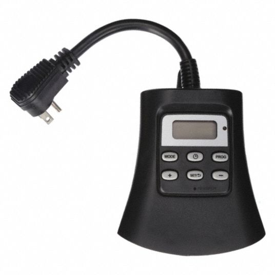 POWER FIRST, Digital, Outdoor, Digital Plug-In Timer - 21RJ24|21RJ24 ...