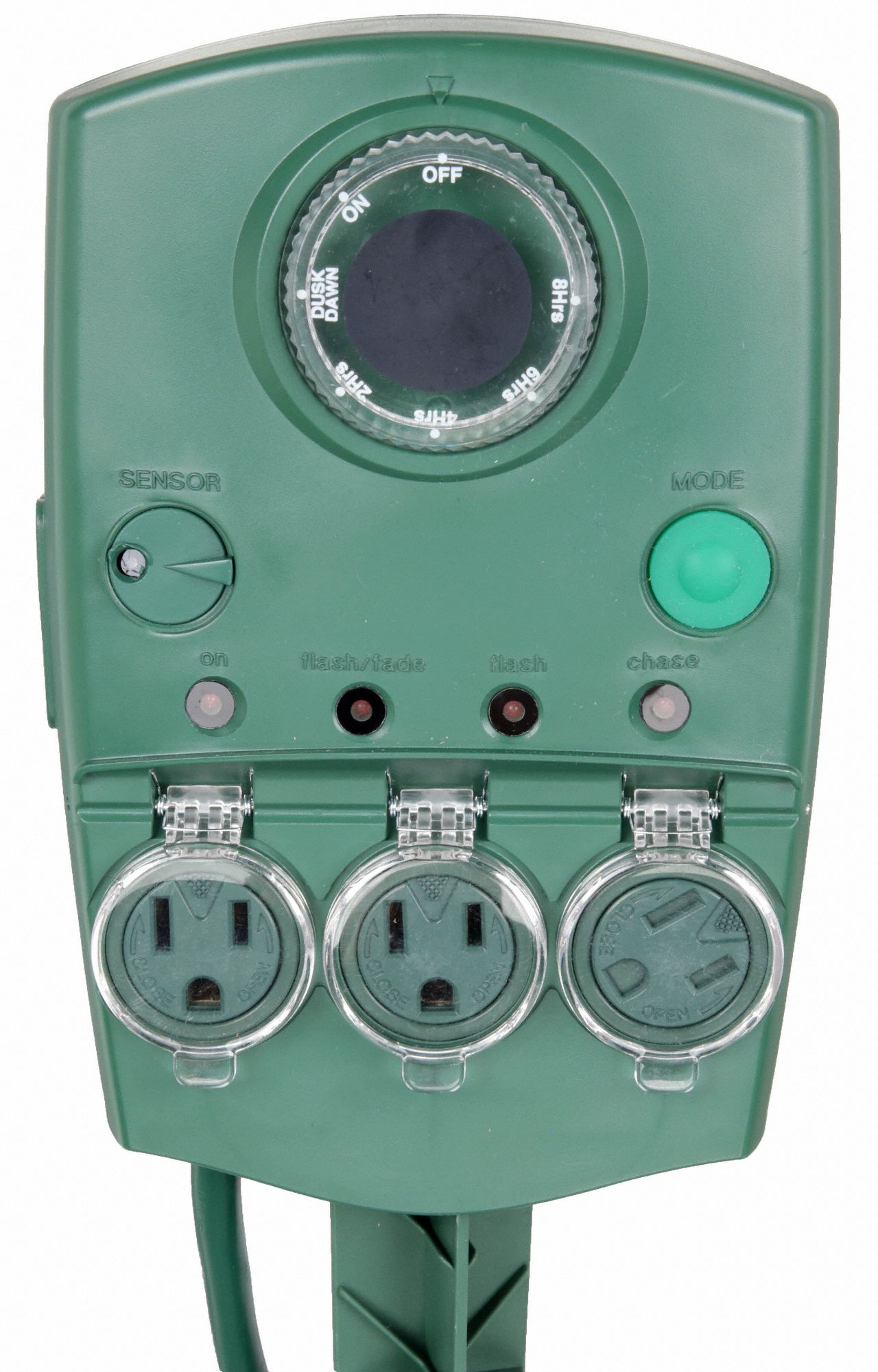 POWER FIRST Programable Outdoor Power Stake: 6 ft Cord Lg, 14 AWG Wire ...