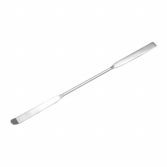Double Spatula, 250mm Overall Length, Silver - Grainger