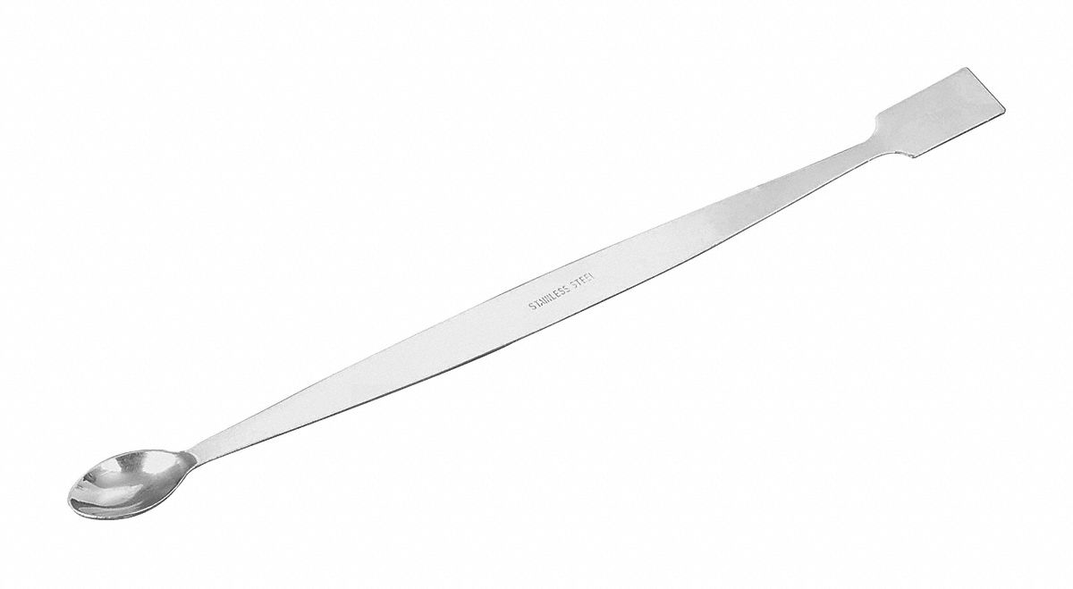 Spatula/Spoon, 250mm Overall Length, Silver - Grainger