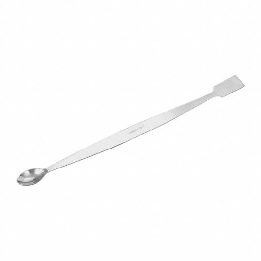 Spatula/Spoon, 250mm Overall Length, Silver - Grainger